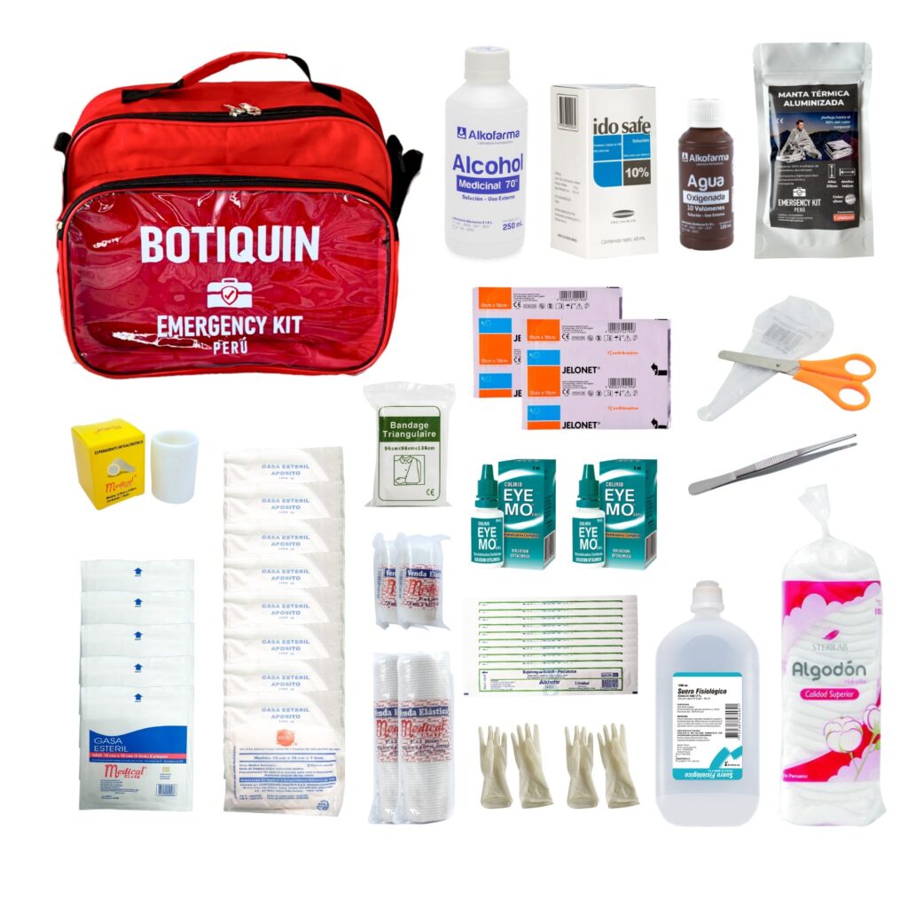 Botiquín reglamentario CONSTRUCCIÓN NORMA G.050 - Emergency Kit Perú